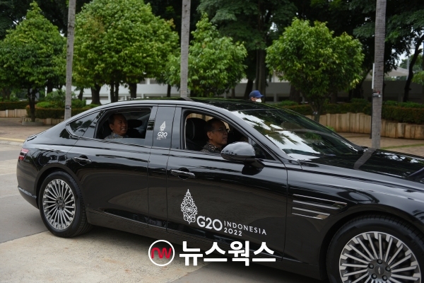 현대차그룹, 'G80 롱휠베이스' 첫선…G20 발리 정상회의에 총 393대 지원